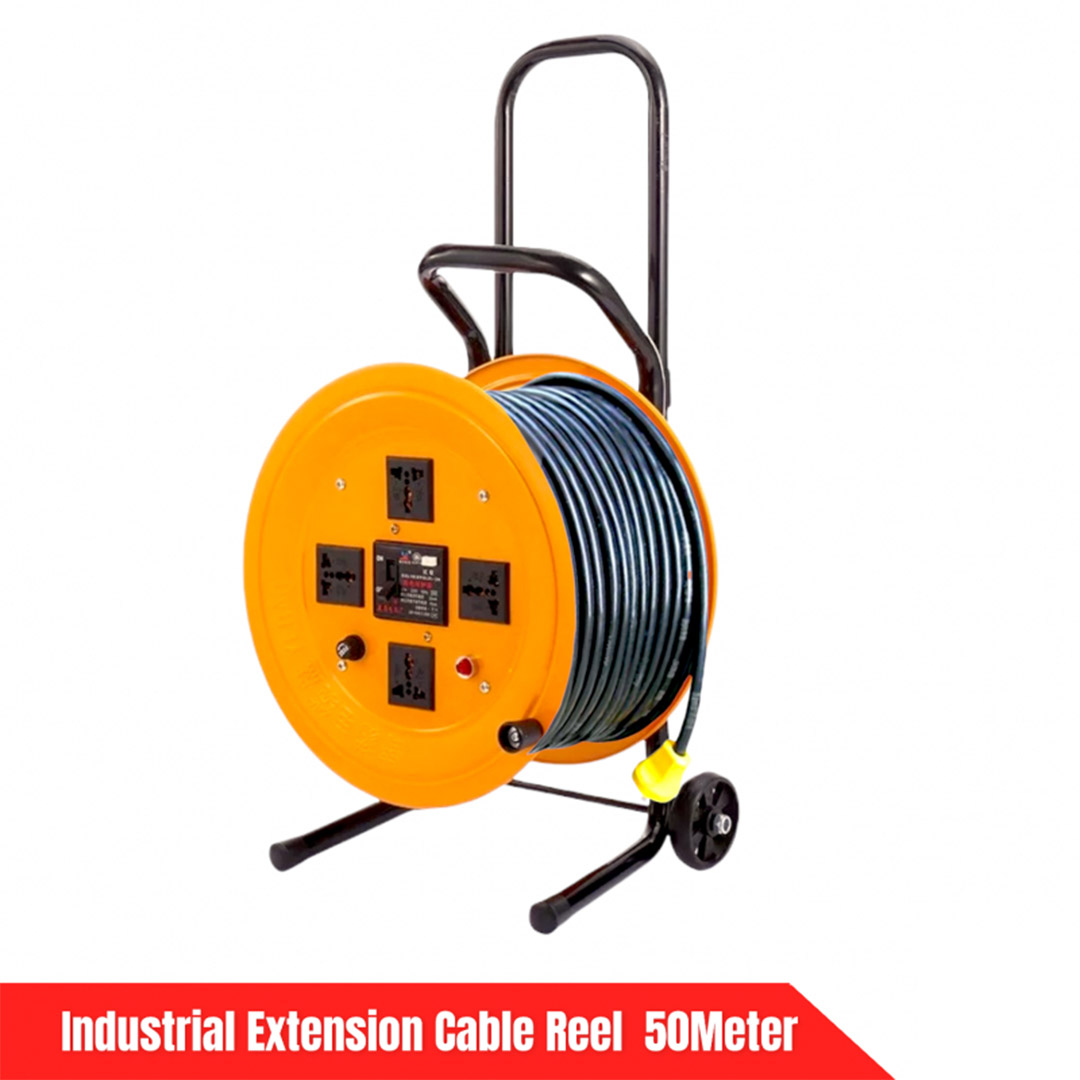 China Power Cable Reel 50Meter 4x16A Multi Socket Price in BD - Safestallbd