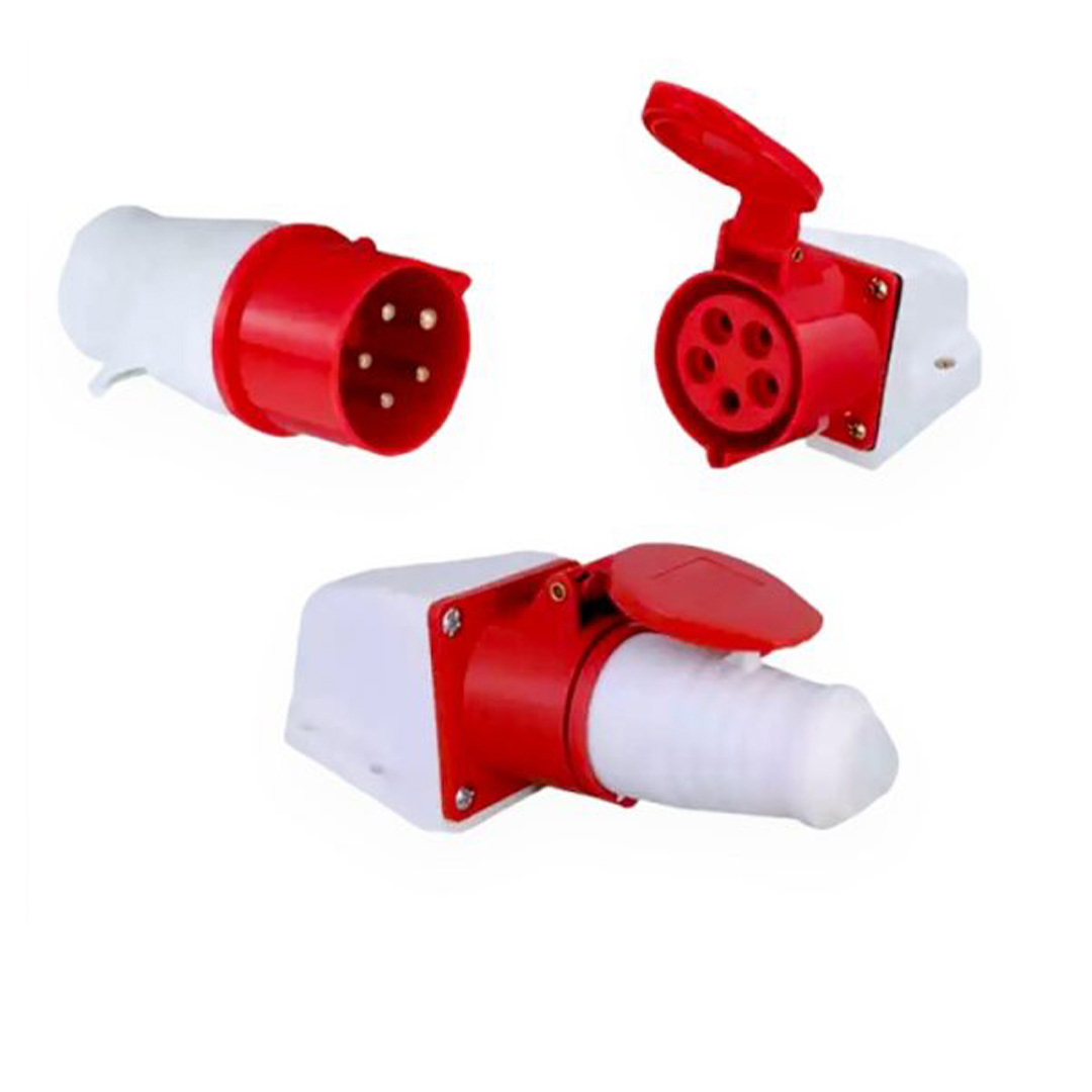 Weatherproof Male Female Plug & Socket 5x32A Set - Safestallbd